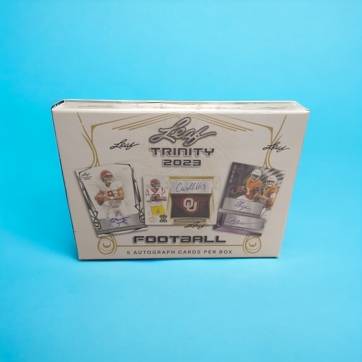 2023 Leaf Trinity Football Hobby Box – SCJ