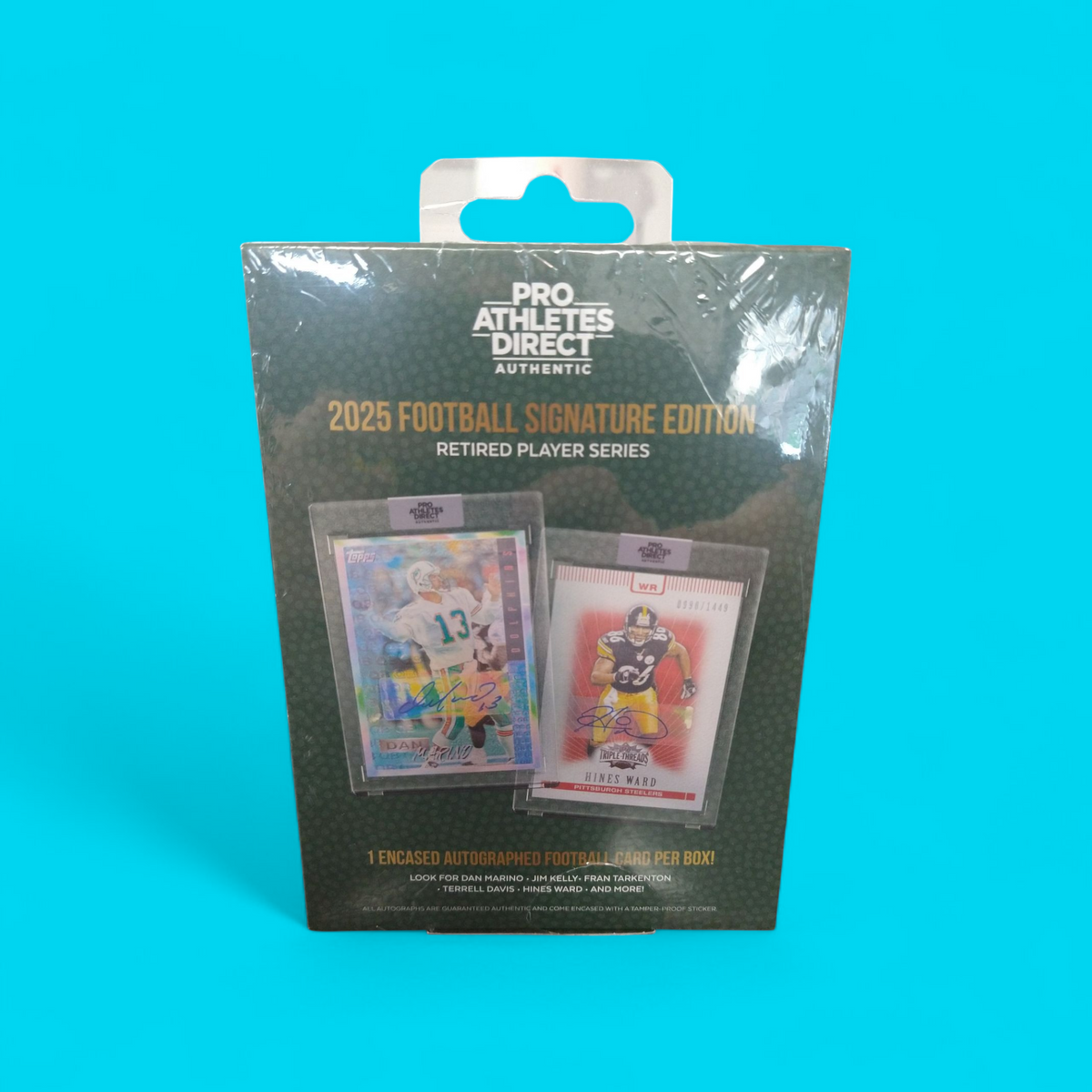 2025 Pro Athletes Direct Football Signature Edition Box Retired Player ...