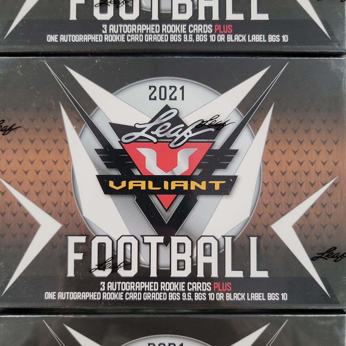 2021 Leaf Valiant Football Hobby Box – SCJ